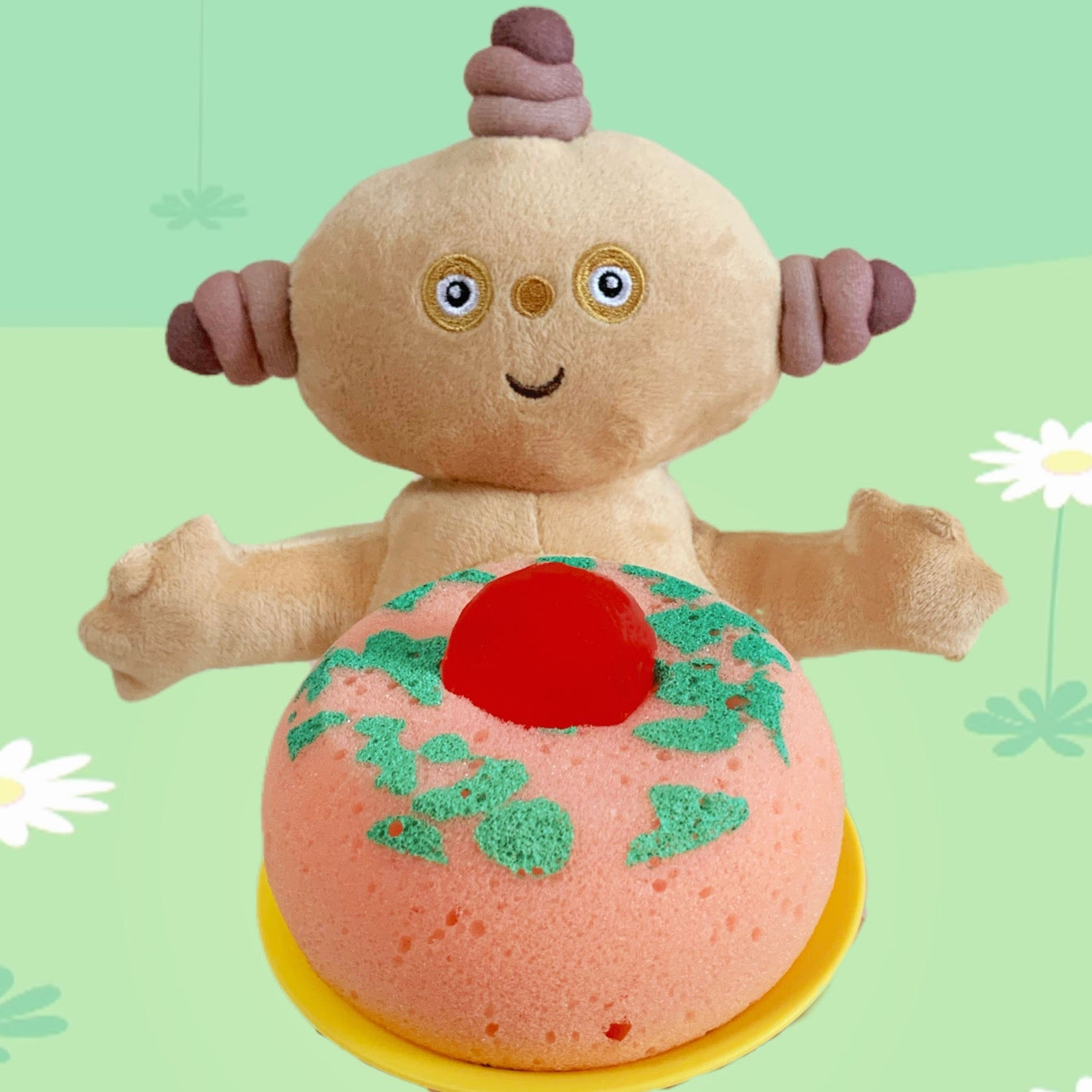 Makka pakka sponge and red soap Bath Toy (Worldwide shipping ...